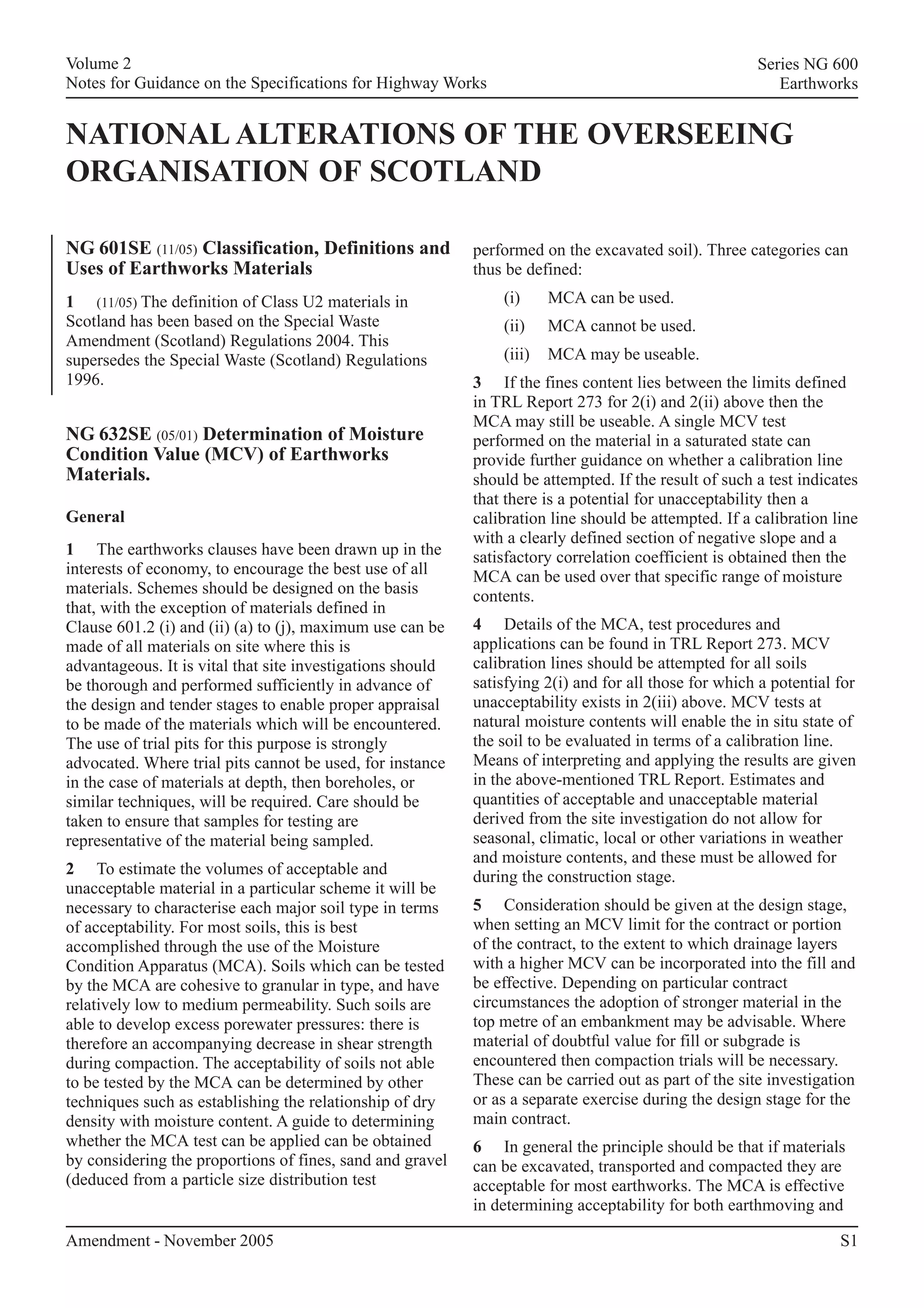Series 600 specification for earthworks | PDF