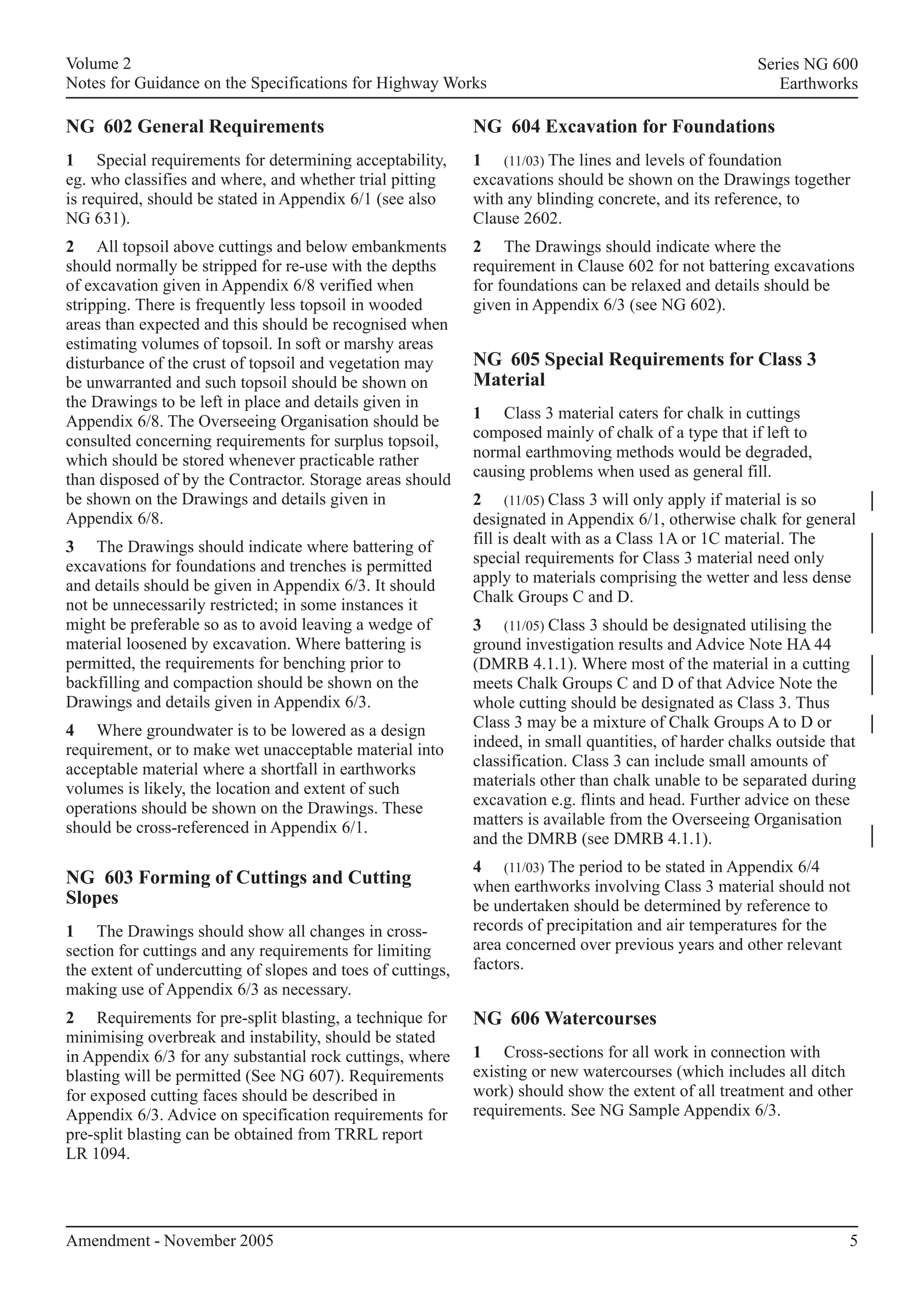 Series 600 specification for earthworks | PDF