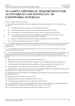 Series 600 specification for earthworks | PDF