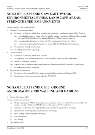 Series 600 specification for earthworks | PDF