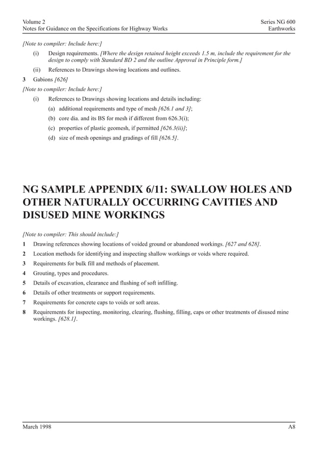 Series 600 specification for earthworks | PDF