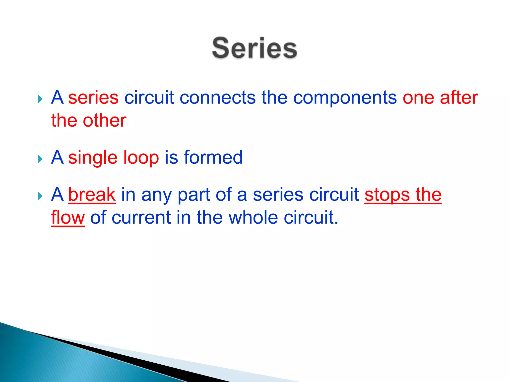 Series and parallel circuit | PPTX