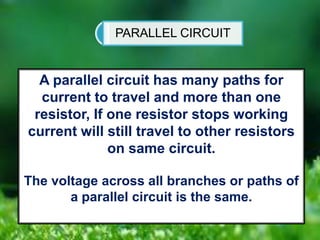 Series and parallel circuit | PPTX