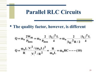 Series and parallel resonators | PPT