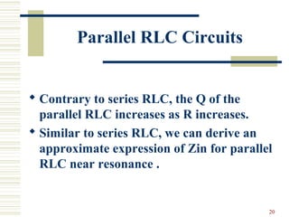 Series and parallel resonators | PPT