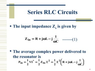 Series and parallel resonators | PPT