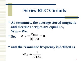 Series and parallel resonators | PPT