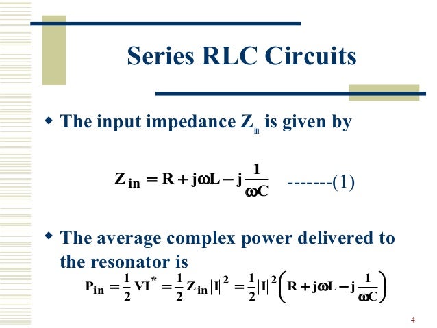 Series and parallel resonators