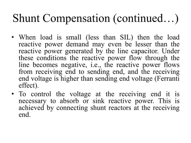 Series & shunt compensation and FACTs Devices | PPTX