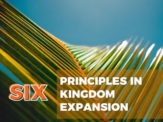 SERIES BREAK - PRINCIPLES IN KINGDOM EXPANSION - PTR. VETTY GUTIERREZ ...