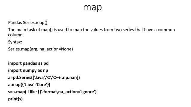 Series data structure in Python Pandas.pptx | Programming Languages ...