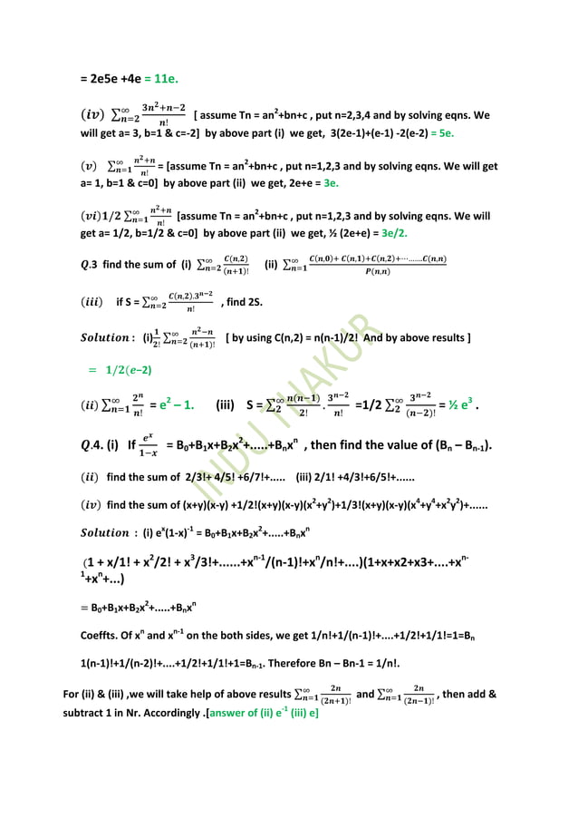 Series expansion of exponential and logarithmic functions | DOCX