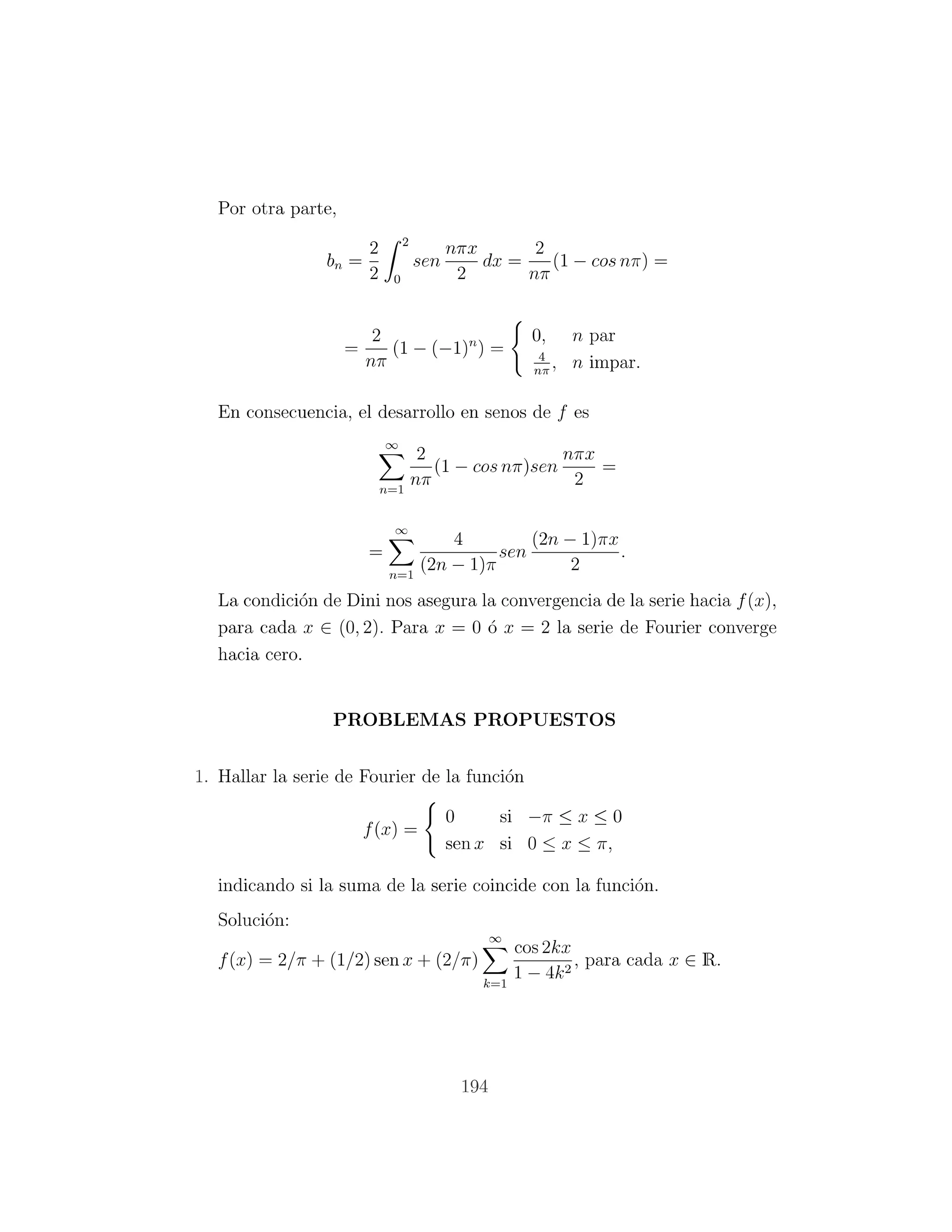 Series fourier resueltos | PDF