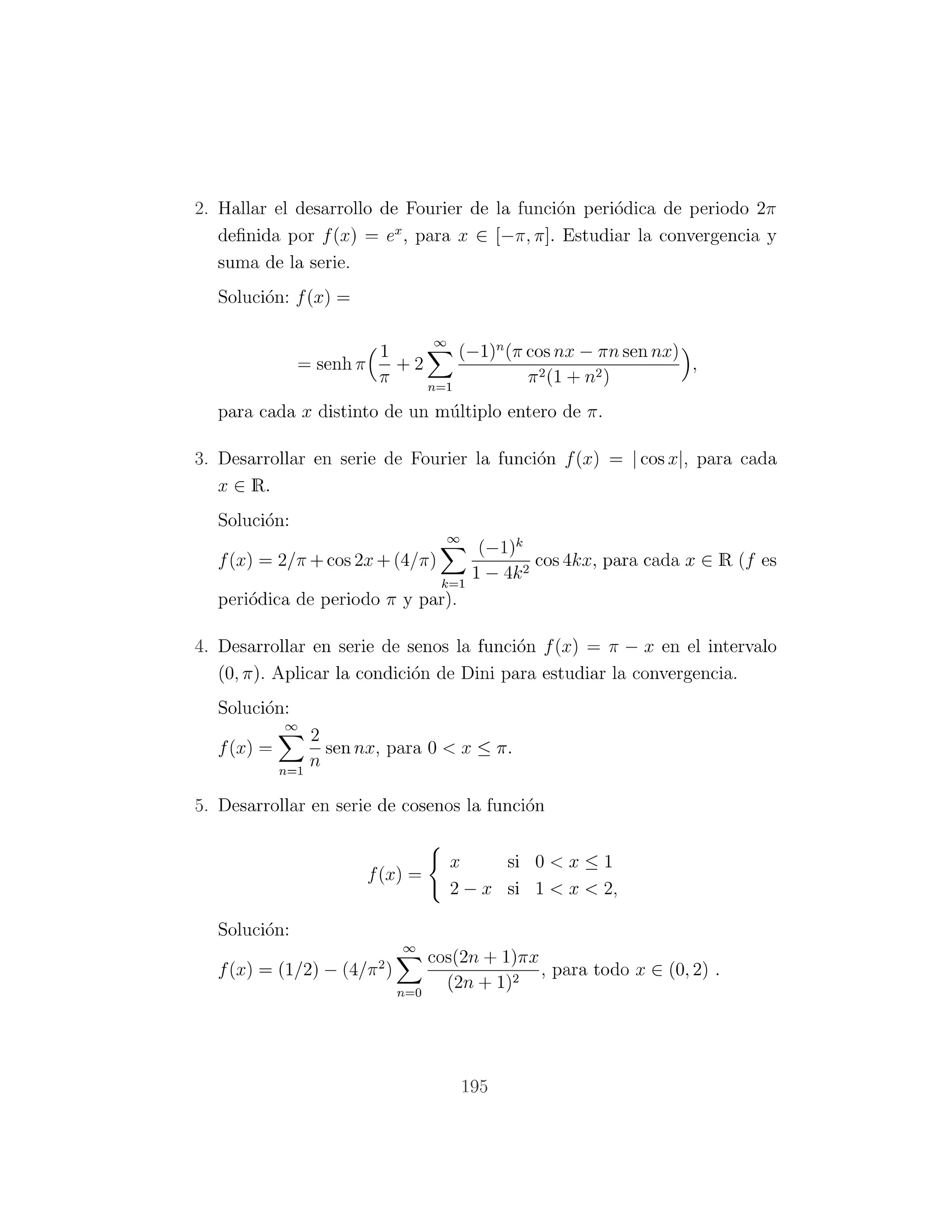 Series fourier resueltos | PDF