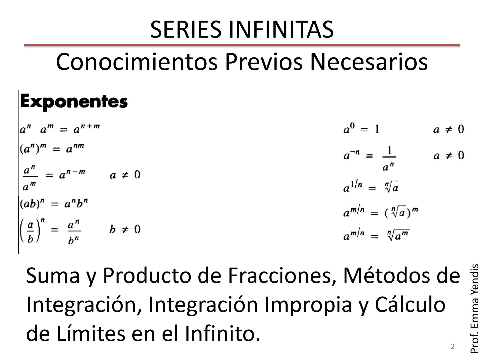 Series infinitas | PDF
