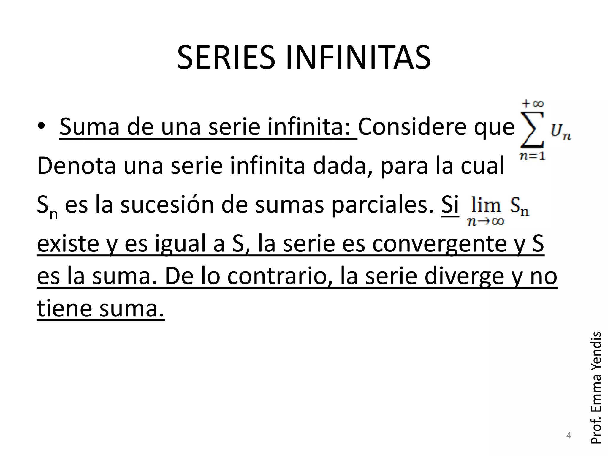 Series infinitas | PDF