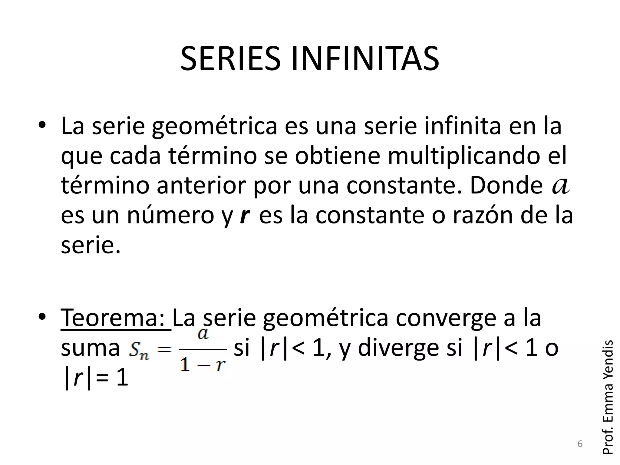 Series infinitas | PPT