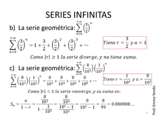Fórmula De La Serie Geométrica Infinita