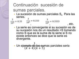 Series infinitas | PPTX