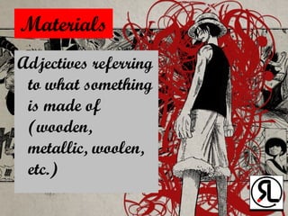 Series of adjectives | PPT