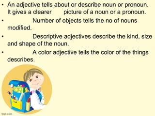 Series of adjectives | PPTX