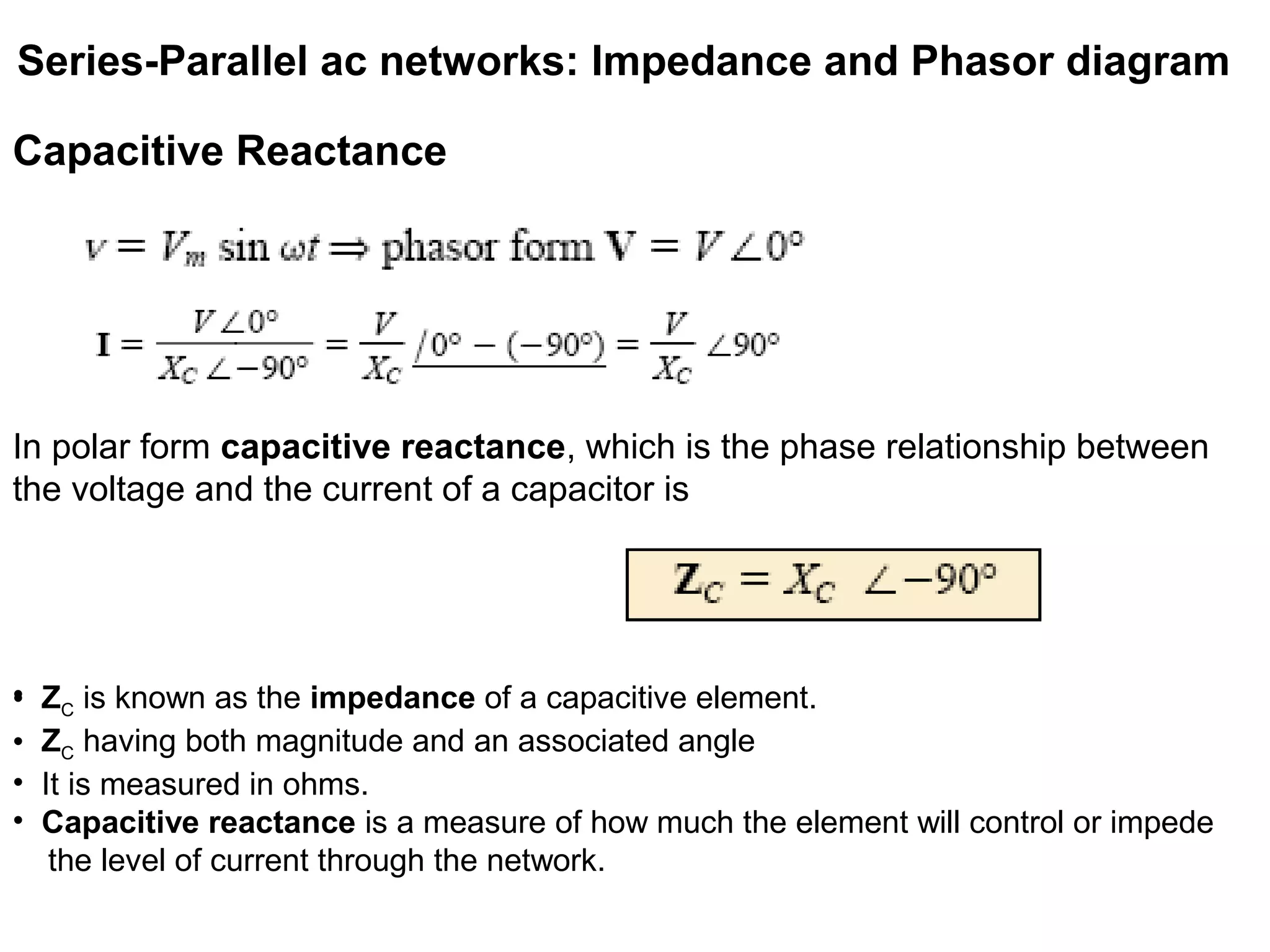 Series parallel ac networks | PPT | Computer Networking | Computing