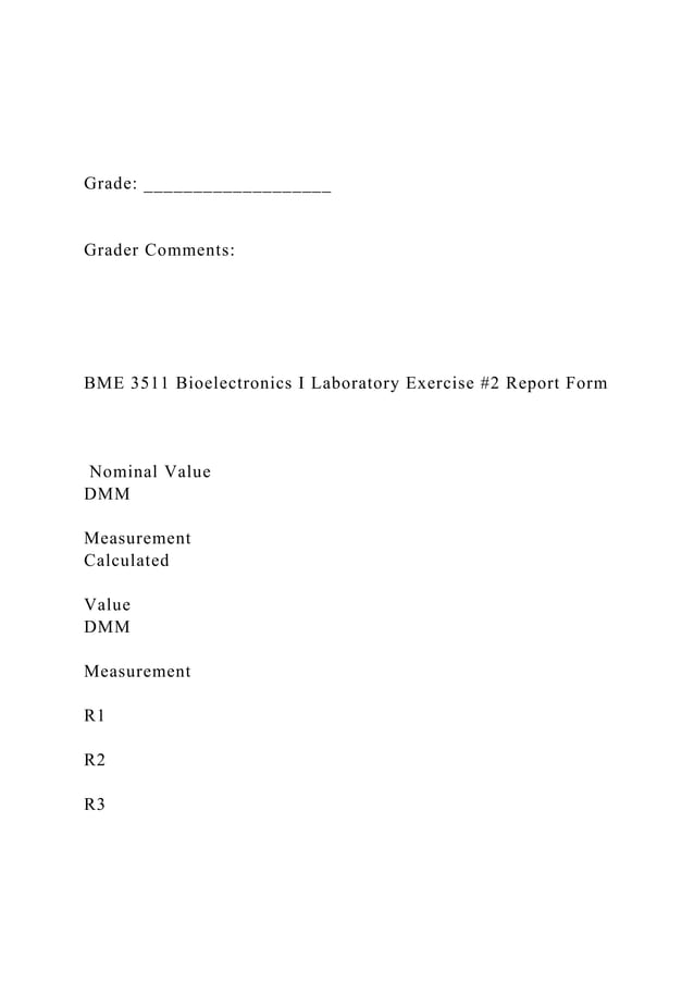 Series Resistive Circuits .docx | Computer Networking | Computing