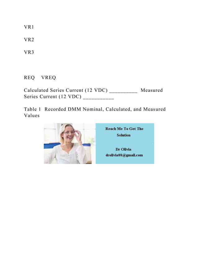 Series Resistive Circuits .docx | Computer Networking | Computing