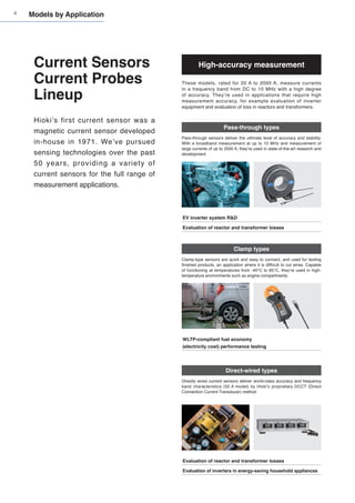HIOKI Current Series sensors probes_e1-1_zb | PDF