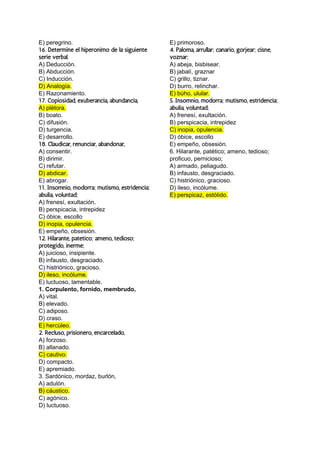 Series verbales | PDF