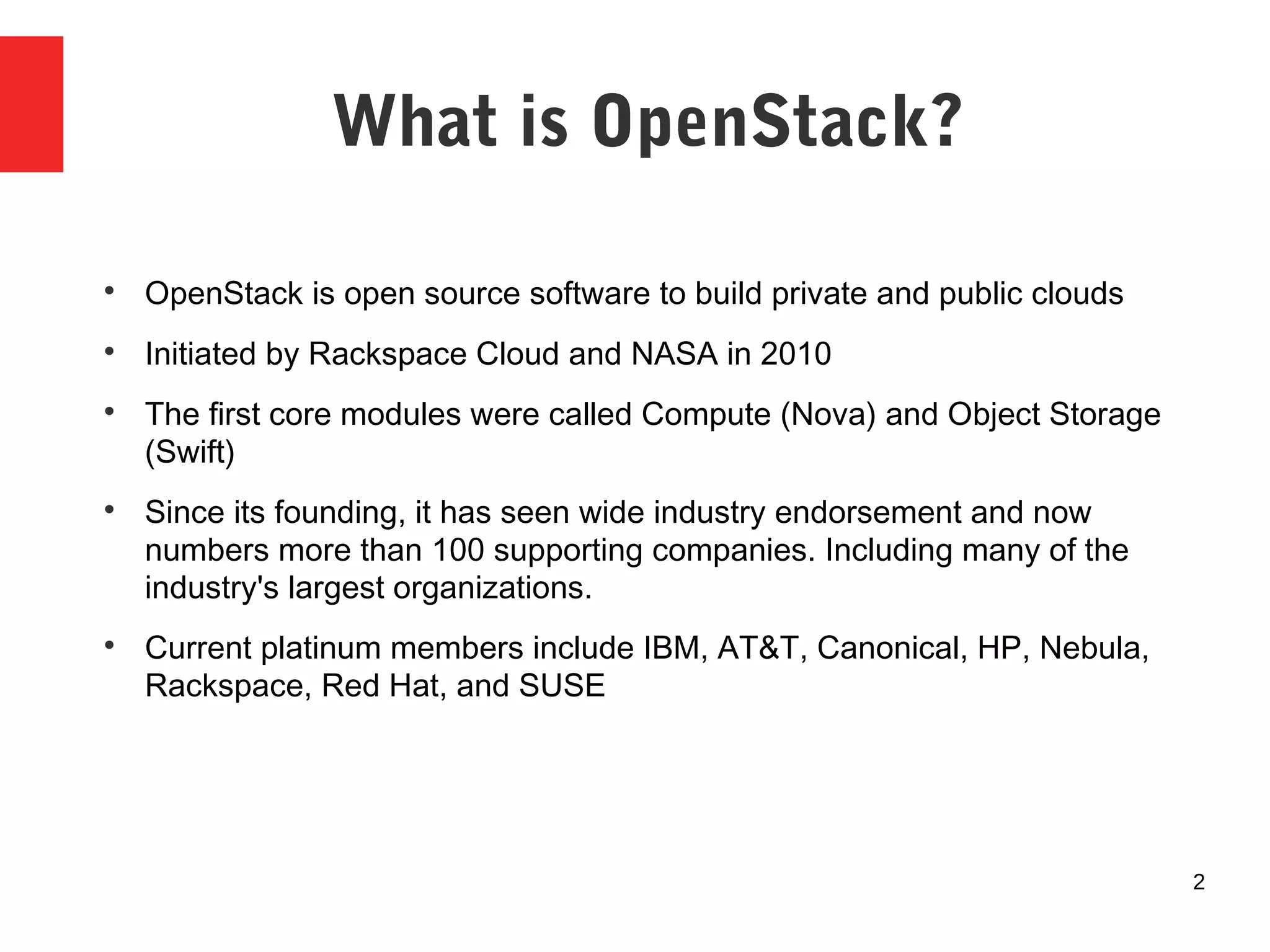 OpenStack - An Overview | PPT