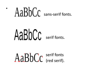 Serif and san serif | PPT