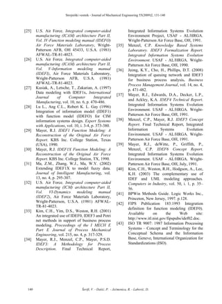 Functional and Information Modeling of Production Using IDEF Methods | PDF