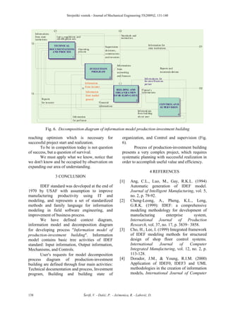 Functional and Information Modeling of Production Using IDEF Methods | PDF
