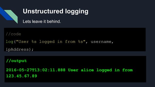 Logging, Serilog, Structured Logging, Seq | PPT