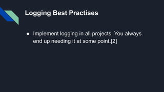 Logging, Serilog, Structured Logging, Seq | PPT