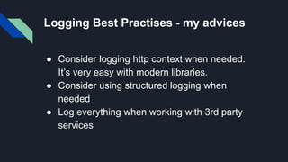 Logging, Serilog, Structured Logging, Seq | PPT