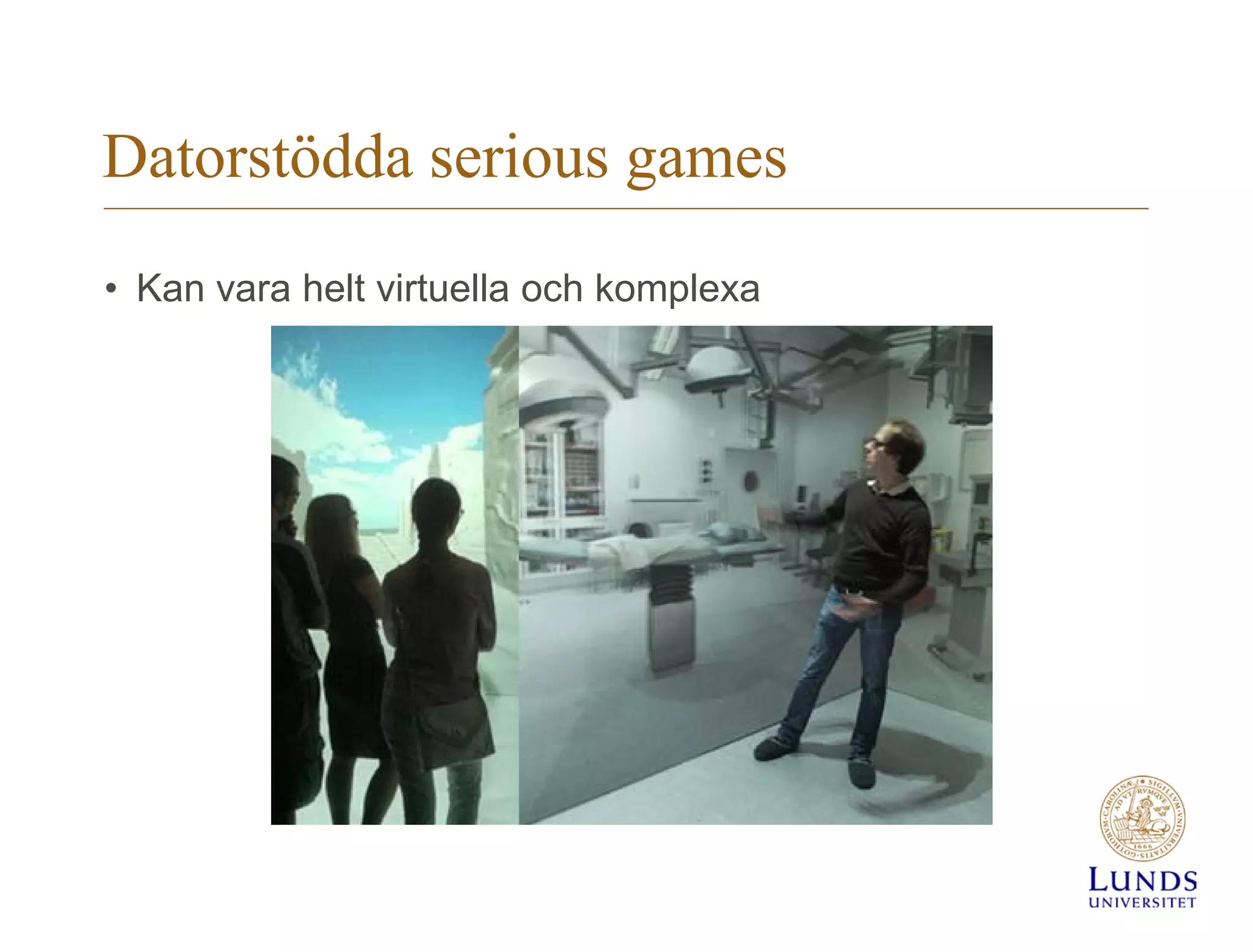Serious games? (In Swedish) | PPT