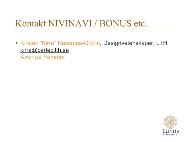 Serious games? (In Swedish) | PPT