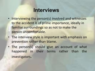 Serious incident investigation at work and what's happening | PPTX