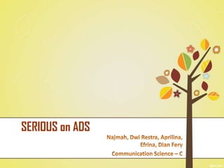Serious on ads | PPTX