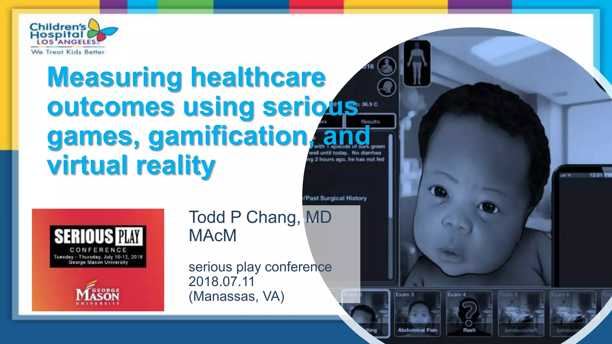 Measuring Healthcare Outcomes using Serious Games, Gamification, and ...