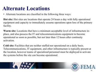 How FEMA Prepares Leaders for Continuity in Face of Terrorism | PPTX