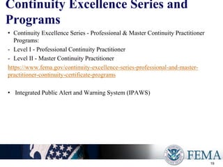 How FEMA Prepares Leaders for Continuity in Face of Terrorism | PPTX