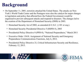 How FEMA Prepares Leaders for Continuity in Face of Terrorism | PPTX