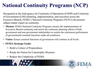 How FEMA Prepares Leaders for Continuity in Face of Terrorism | PPT