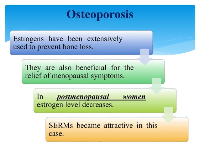 SERMs | PPTX | Menopause | Endocrine and Metabolic Diseases