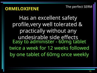 SERM estrogen modifiers pharmacology.ppt