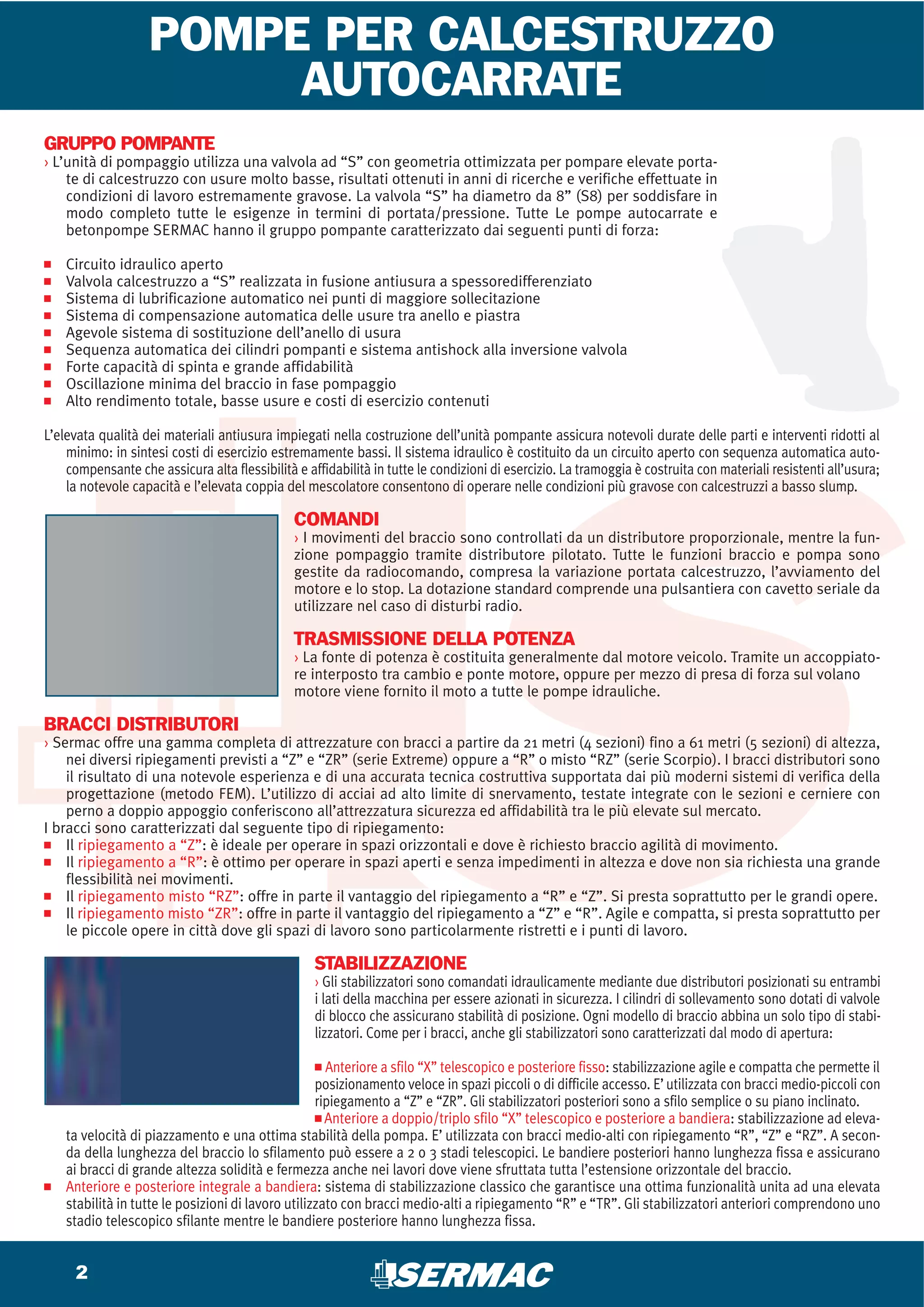Sermac concrete pump_product_brochure | PDF