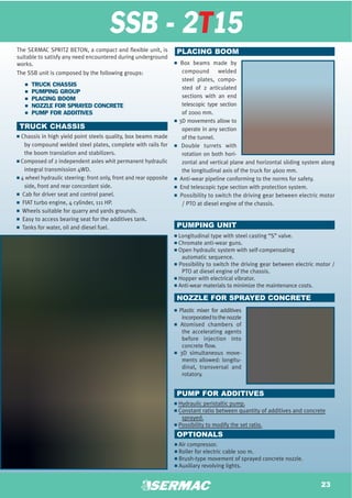 Sermac concrete pump_product_brochure | PDF